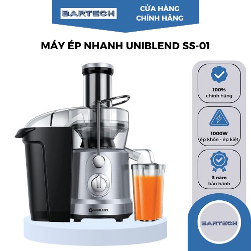 [CHÍNH HÃNG 100%] Máy Ép Trái Cây Công Nghiệp Uniblend SS-01 1000W Siêu Khoẻ, Ép Tối Đa Nước, Ép ...