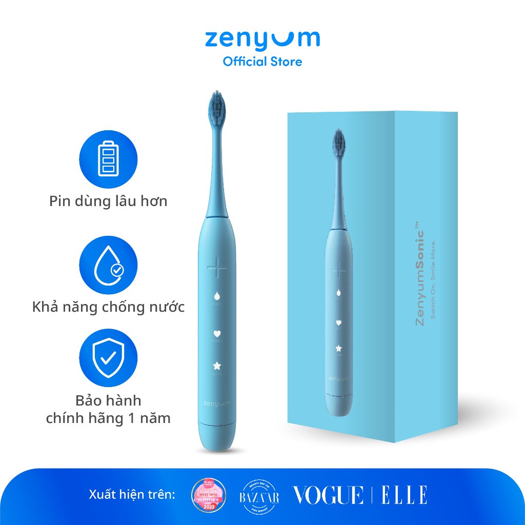 Bàn Chải Điện Zenyum Sonic Màu Xanh Dương - Công Nghệ Singapore ...