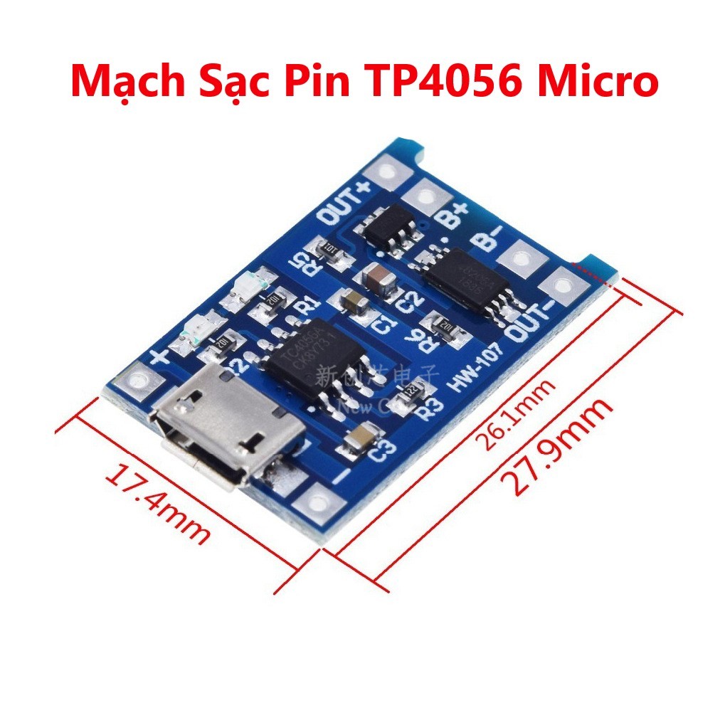 Mạch Sạc Pin TP4056 Mini 5V 1A | Shopee Việt Nam