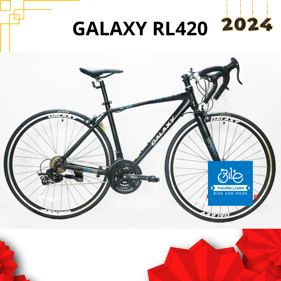 Xe Đạp Đua Galaxy RL420 2024 Khung Nhôm Chính Hãng. Tặng kèm 3 Món Phụ ...