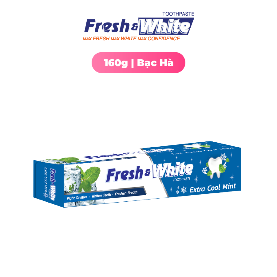 Kem Đánh Răng Fresh & White 160g Biển - Extra Cool Mint | Shopee Việt Nam