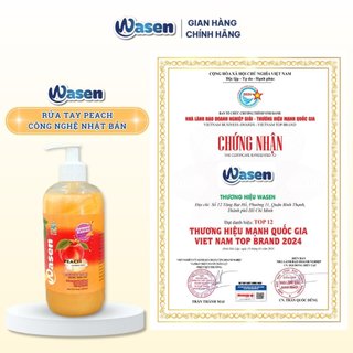 NƯỚC RỬA TAY PEACH HƯƠNG ĐÀO WASEN - RỬA SẠCH NHẸ NHÀNG, BẢO VỆ DA TAY ...