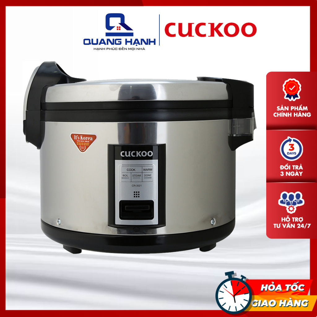 Nồi cơm điện công nghiệp Cuckoo CR-3521S CR-3521 6.3 lít - Bảo hành 2 năm | Shopee Việt Nam