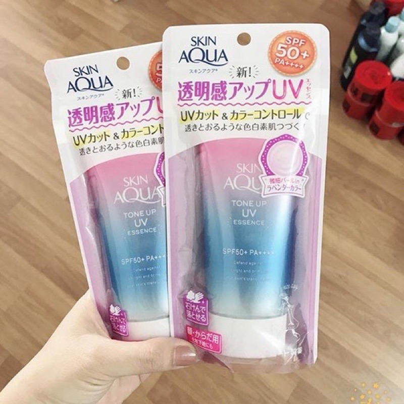 Kem Chống Nắng Skin Aqua Rohto Tone Up UV Essence SPF50 80g Chống Nắng Hiệu Quả | Shopee Việt Nam