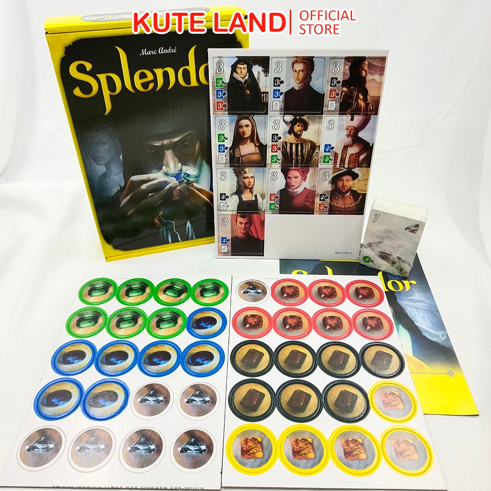Bộ Bài Board Game Splendor Giá Rẻ Chip Card Board Đầy Đủ Components BG3 ...