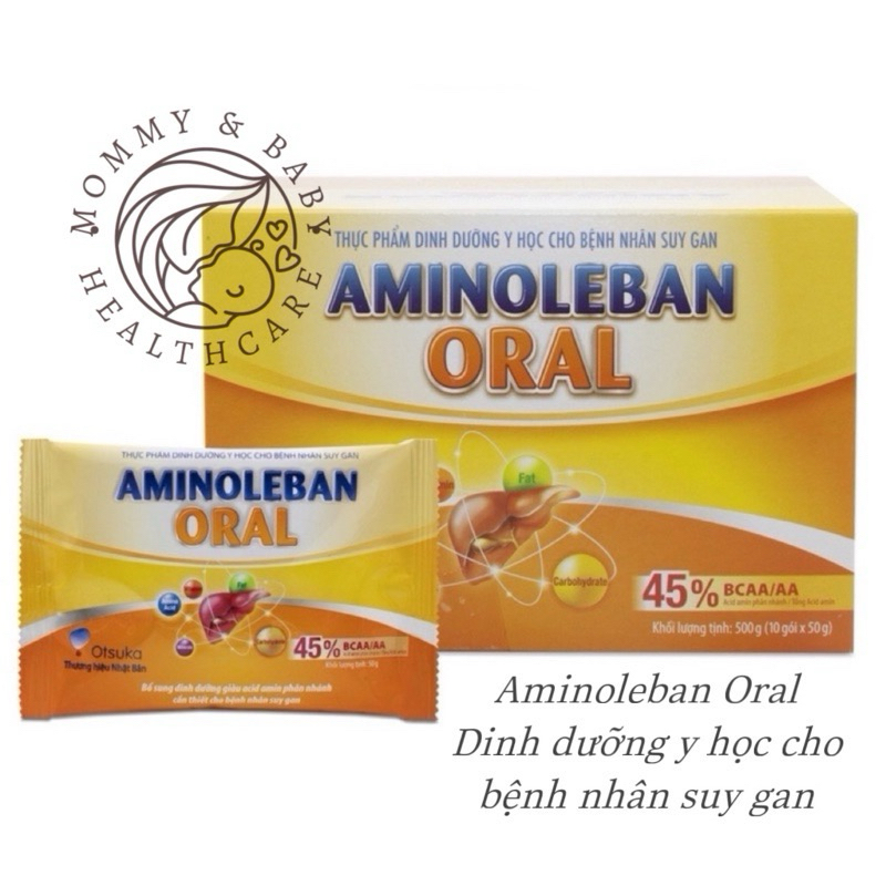 Dinh dưỡng y học Aminoleban Oral cho người suy gan 45% BCAA, 50g ...