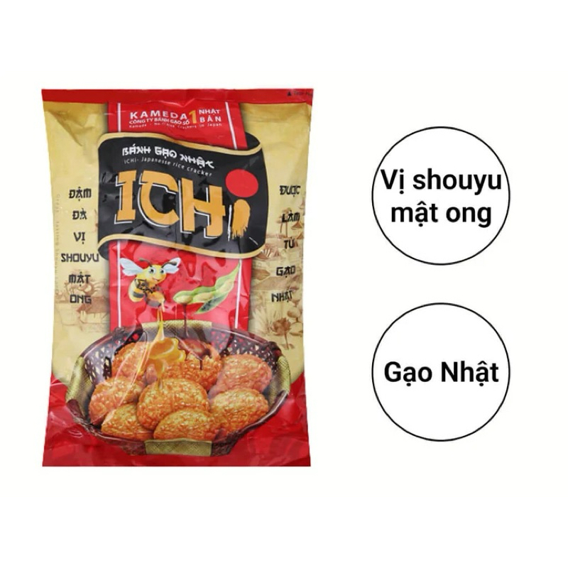 Bánh gạo Nhật vị Shouyu mật ong Ichi gói 100g | Shopee Việt Nam
