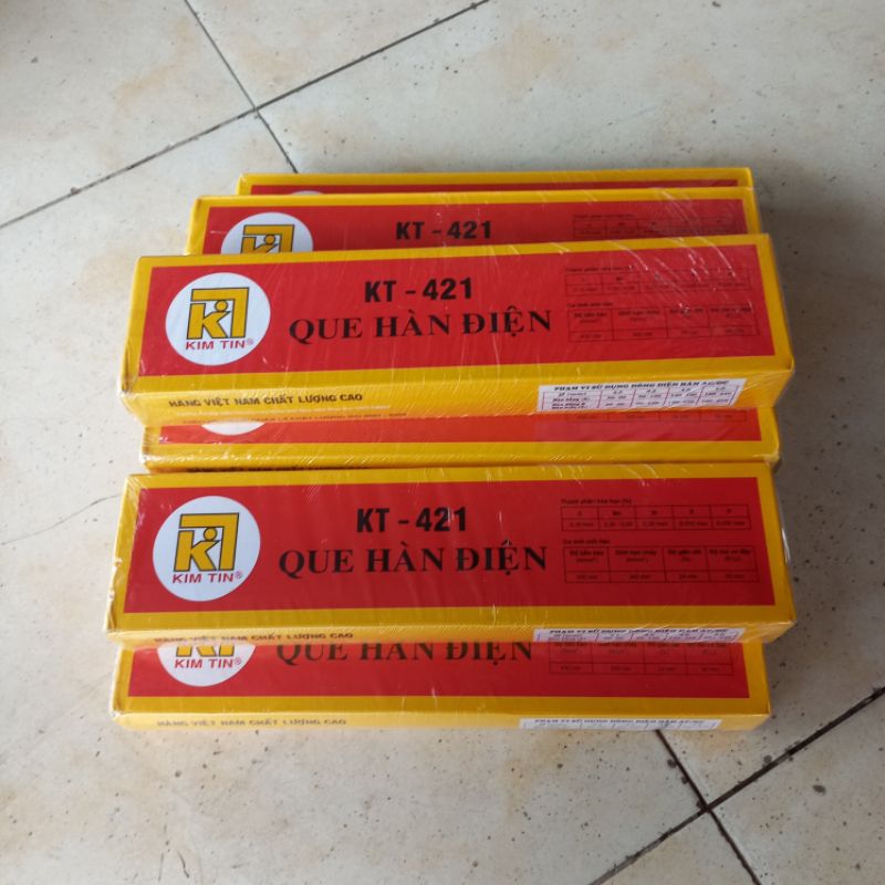 Que Hàn Điện Kim Tin KT-421 Phi 2.5mm×300mm×2.5kg | Shopee Việt Nam
