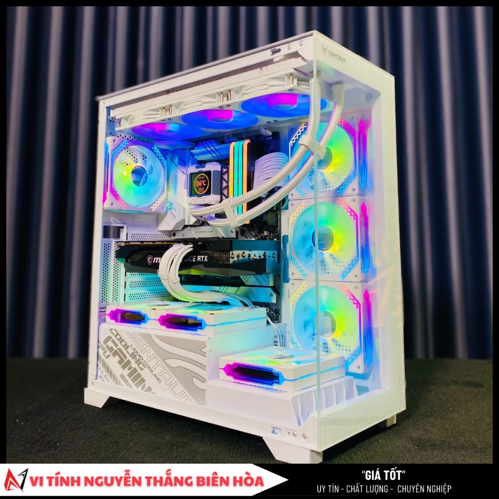 CASE CENTAUR CT-NOVA - FULL ATX BLACK/WHITE - NO FAN | Shopee Việt Nam