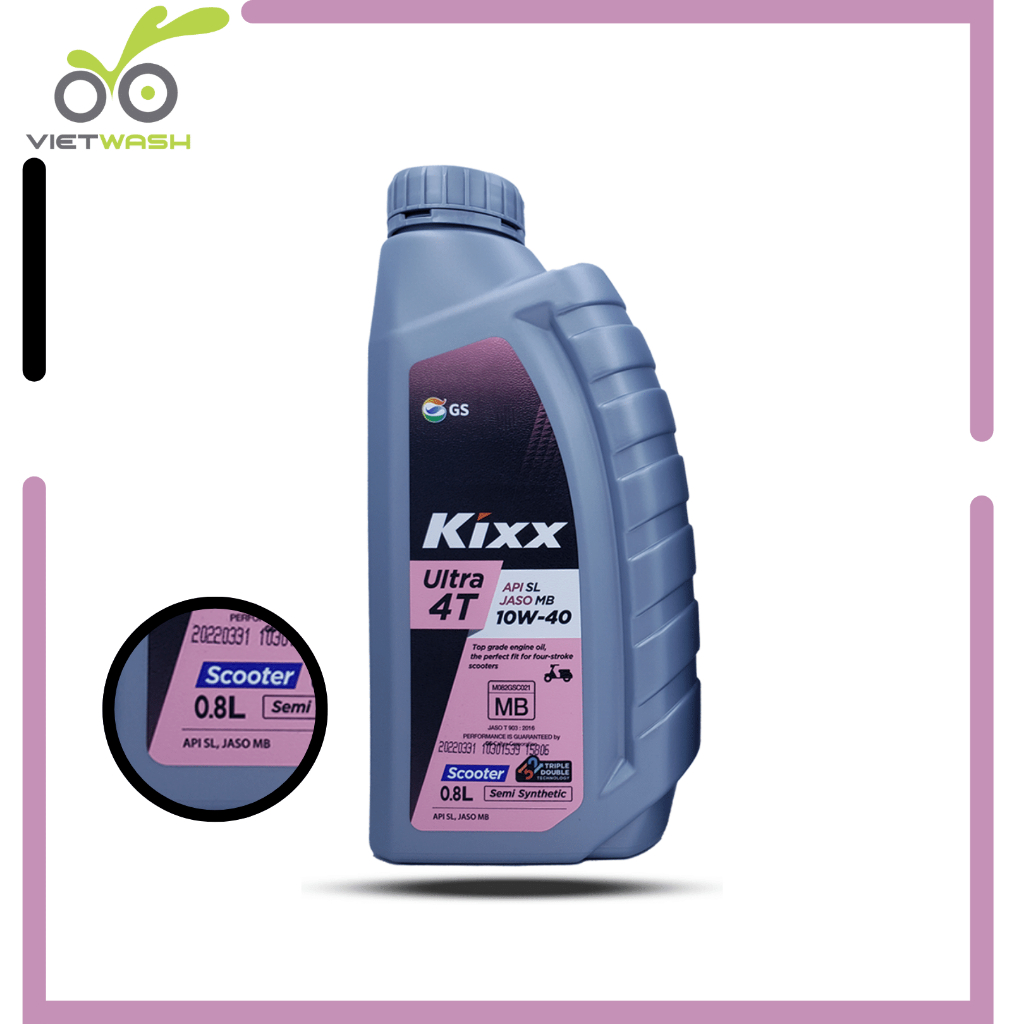 Nhớt xe máy, nhớt xe ga Kixx Ultra Scooter 10W40 API SL 800ml/1L [MIỄN ...