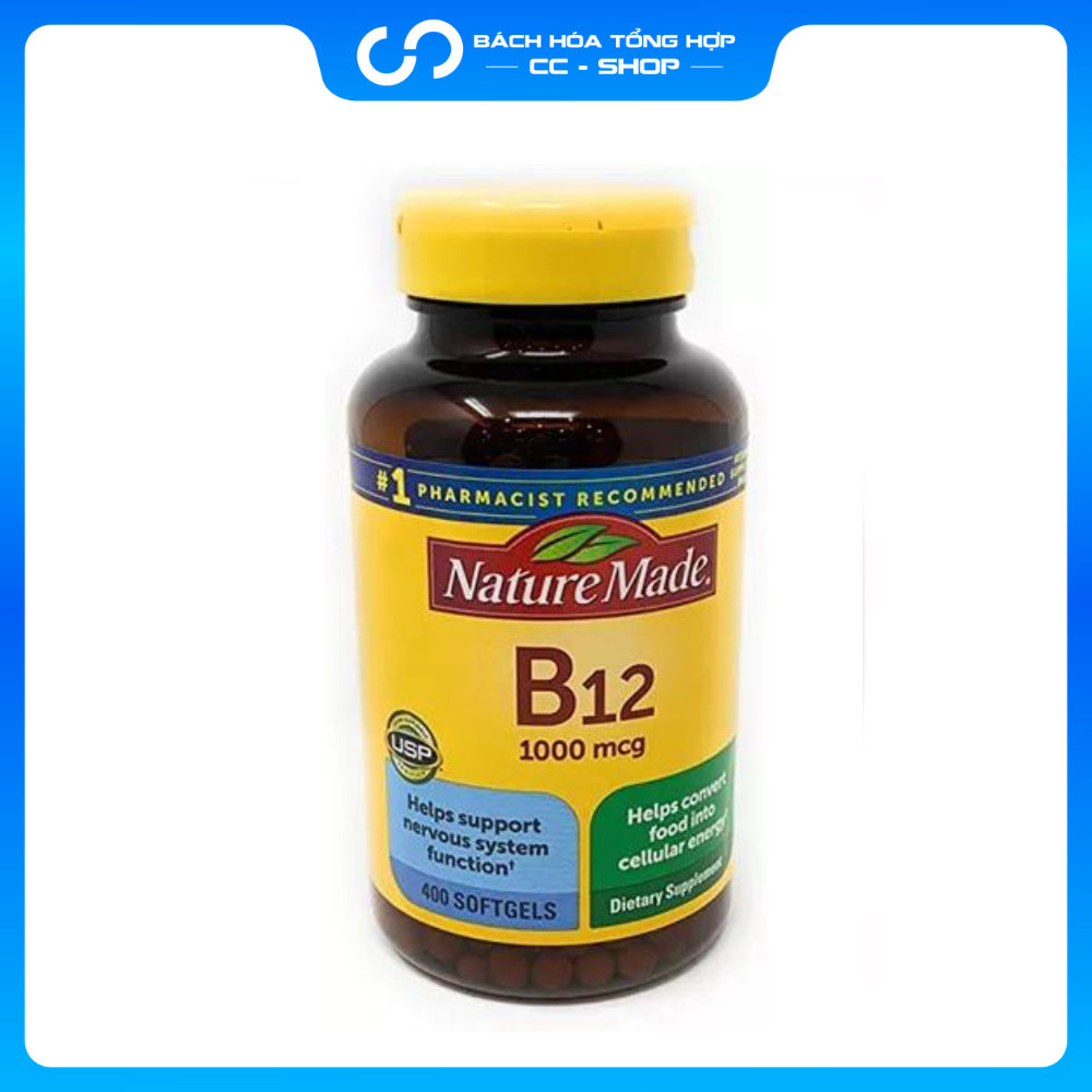 Viên Uống Nature Made Bổ Sung Vitamin B12 - 1000mg x 400v | Shopee Việt Nam
