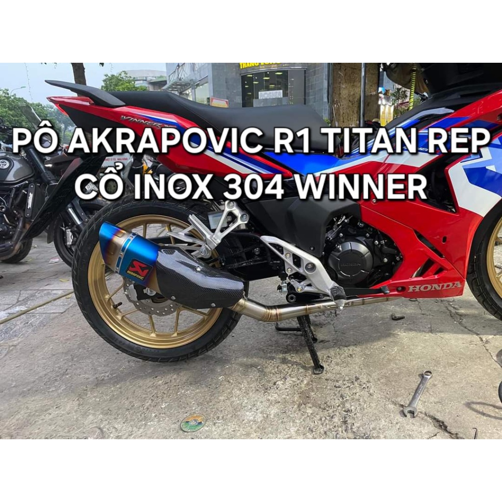Pô Độ Akrapovic R1 Titan Rep 1:1 Và Cổ Inox 304 Honda Winner | Shopee ...