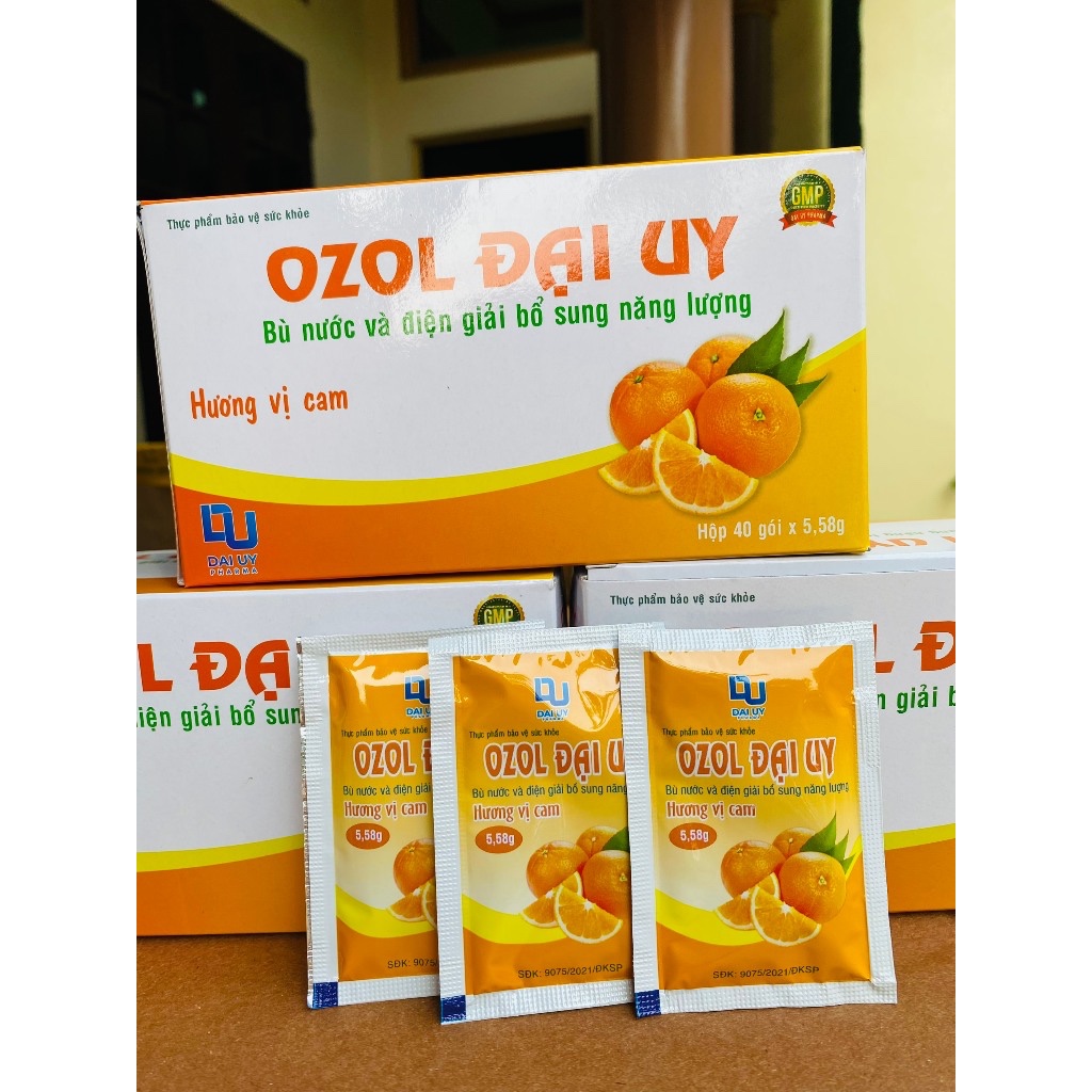 Gói bù nước & điện giải Oresol Hộp 40 gói - OZOL ĐẠI UY | Shopee Việt Nam