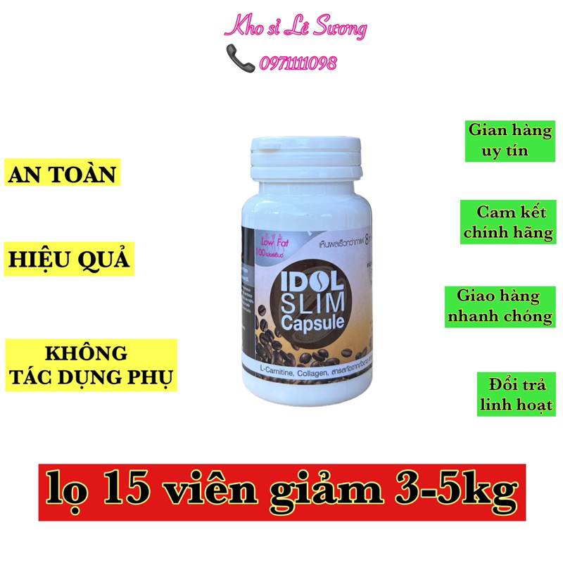Giảm cân IDOL SLIM Capsule dạng viên chính hãng lọ 15 viên | Shopee ...