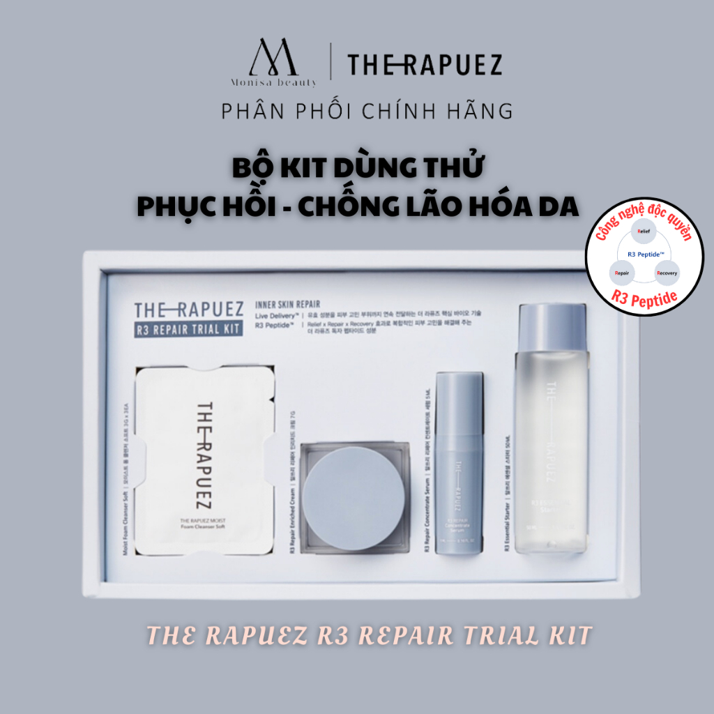Bộ Kit Dùng Thử Phục Hồi Chống Lão Hóa Da The Rapuez R3 Repair Trial ...