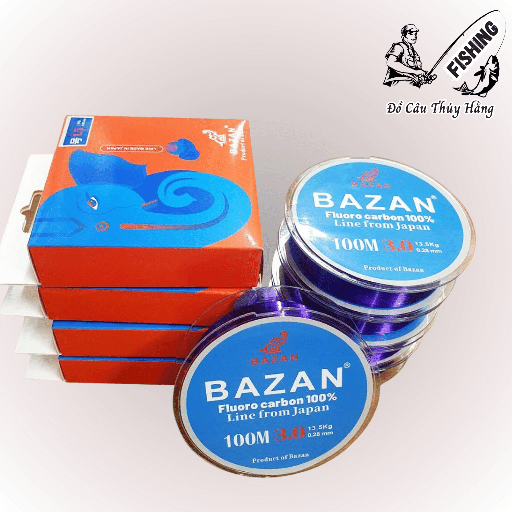 Dây Câu PE BAZAN FLUORO CARBON Tàng Hình - Cuộn 100m | Shopee Việt Nam