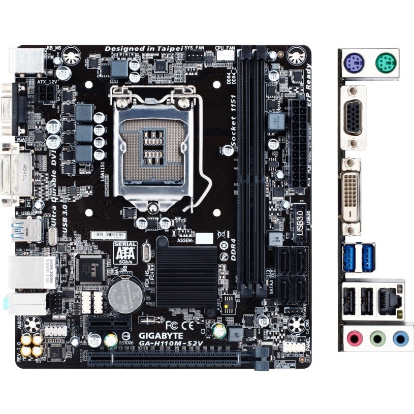 Bo mạch Mainboard Gigabyte H110M-S2V | Shopee Việt Nam