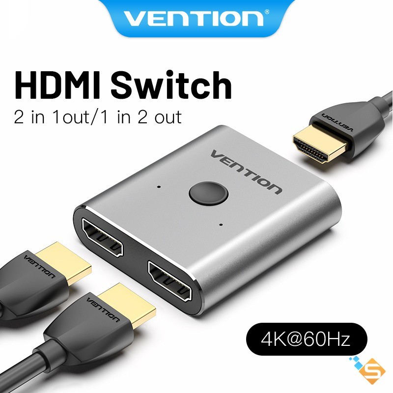 Bộ Chuyển Đổi HDMI VENTION 4K 60Hz HDMI 2.0 1 In 2 Out / 2 In 1 Out Cho ...