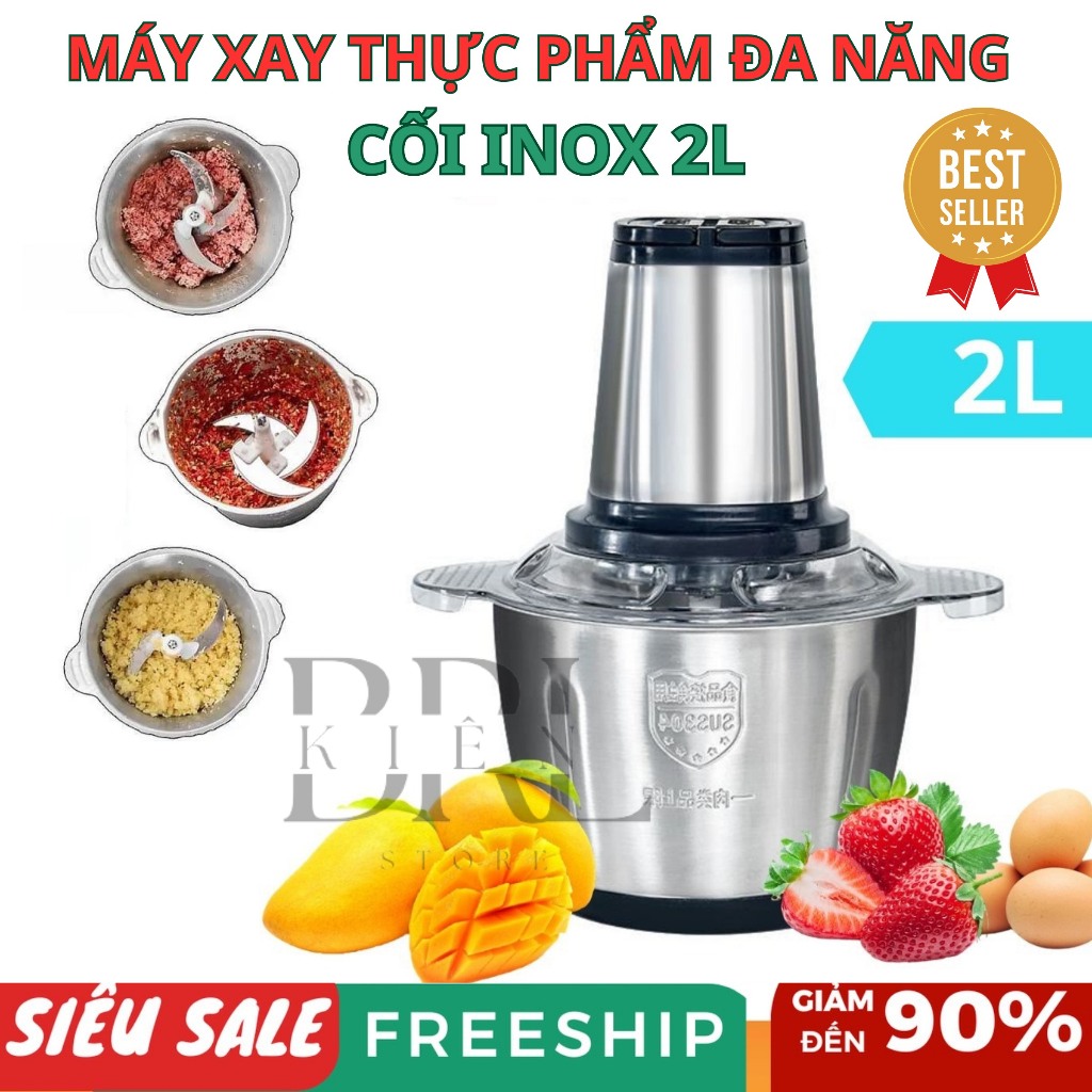 Máy Xay Thịt, Xay Thực Phẩm Đa Năng - Cối Xay Thịt Inox 304 Dung Tích ...