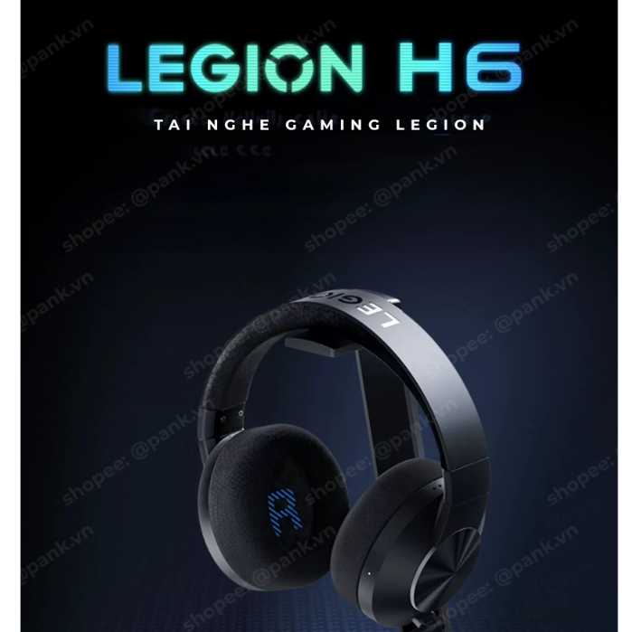 Tai nghe Gaming Lenovo Legion H6 | USB Wireless 2.4gHz | Âm thanh đa hướng | Micro độc lập ...