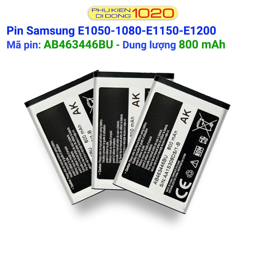 Pin điện thoại Samsung E1050-E1080-E1200-E1120-E2100-C120-C130-X200 ...