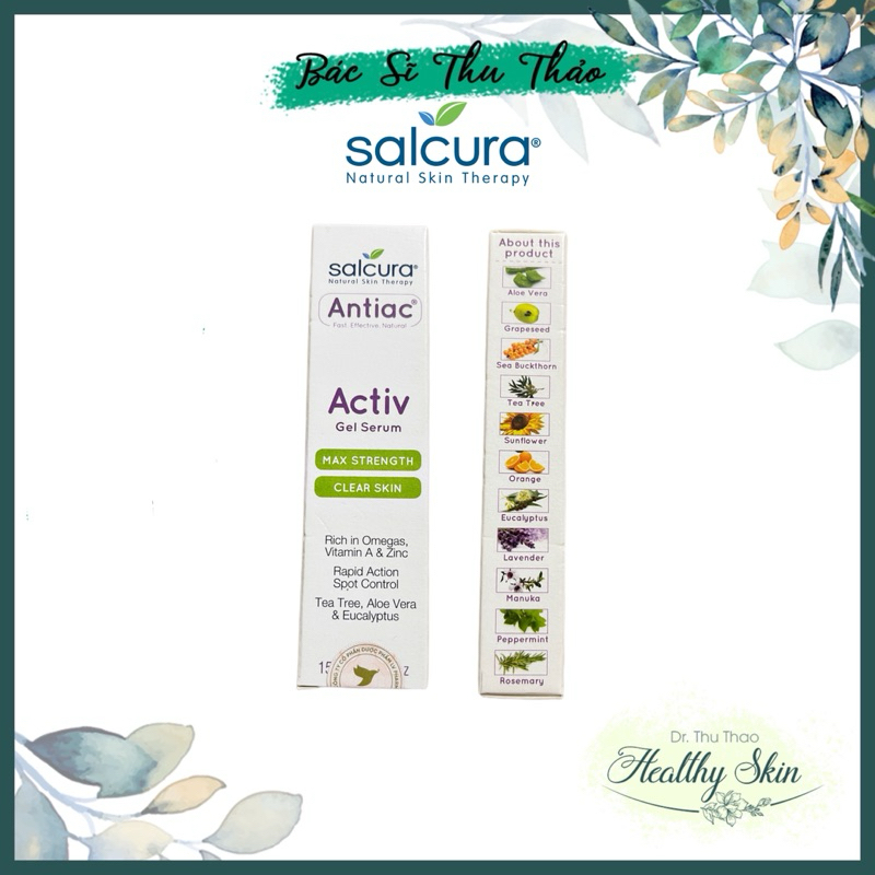 [15mL] SALCURA ANTIAC ACTIV GEL SERUM CHẤM MỤN, GIẢM NHỜN | Shopee Việt Nam