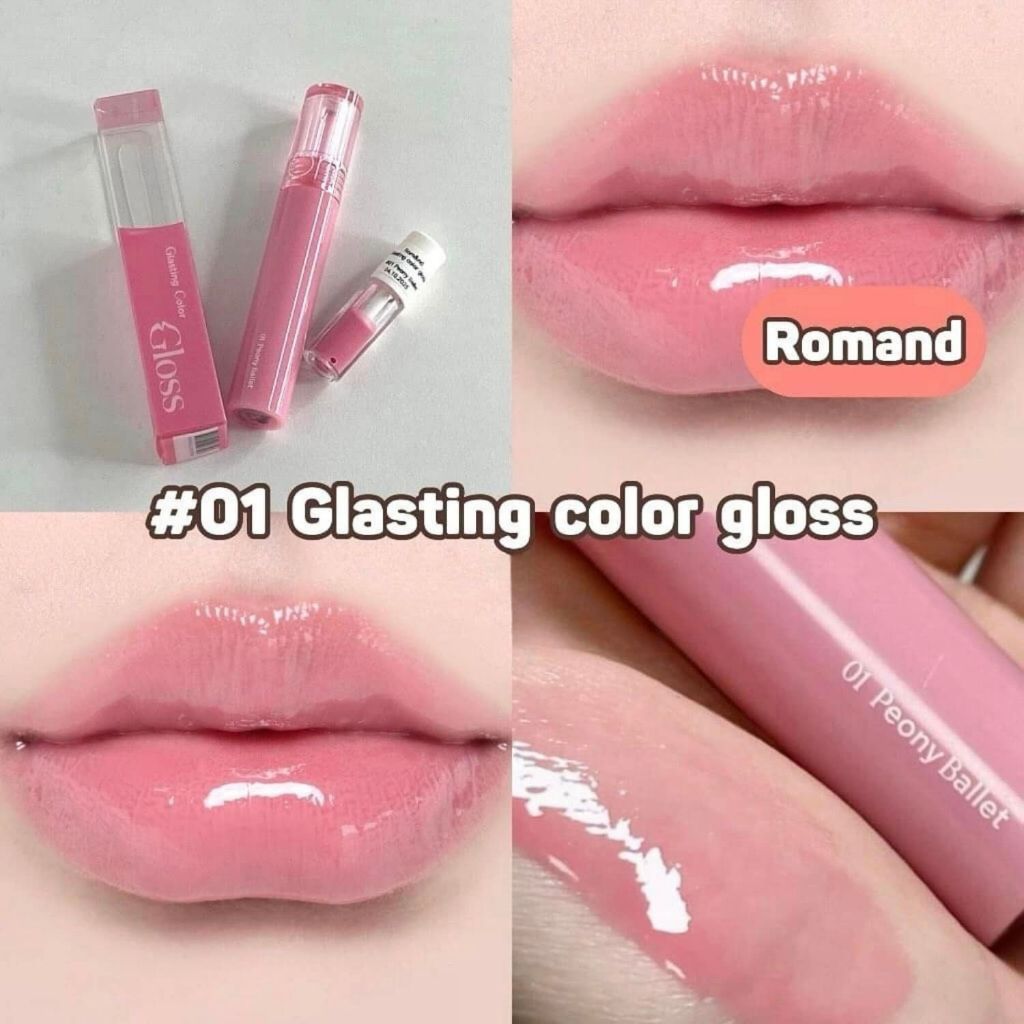 Son Tint Bóng Romand Glasting Color Gloss 4g FULL MÀU Rose Finch Grapy ...
