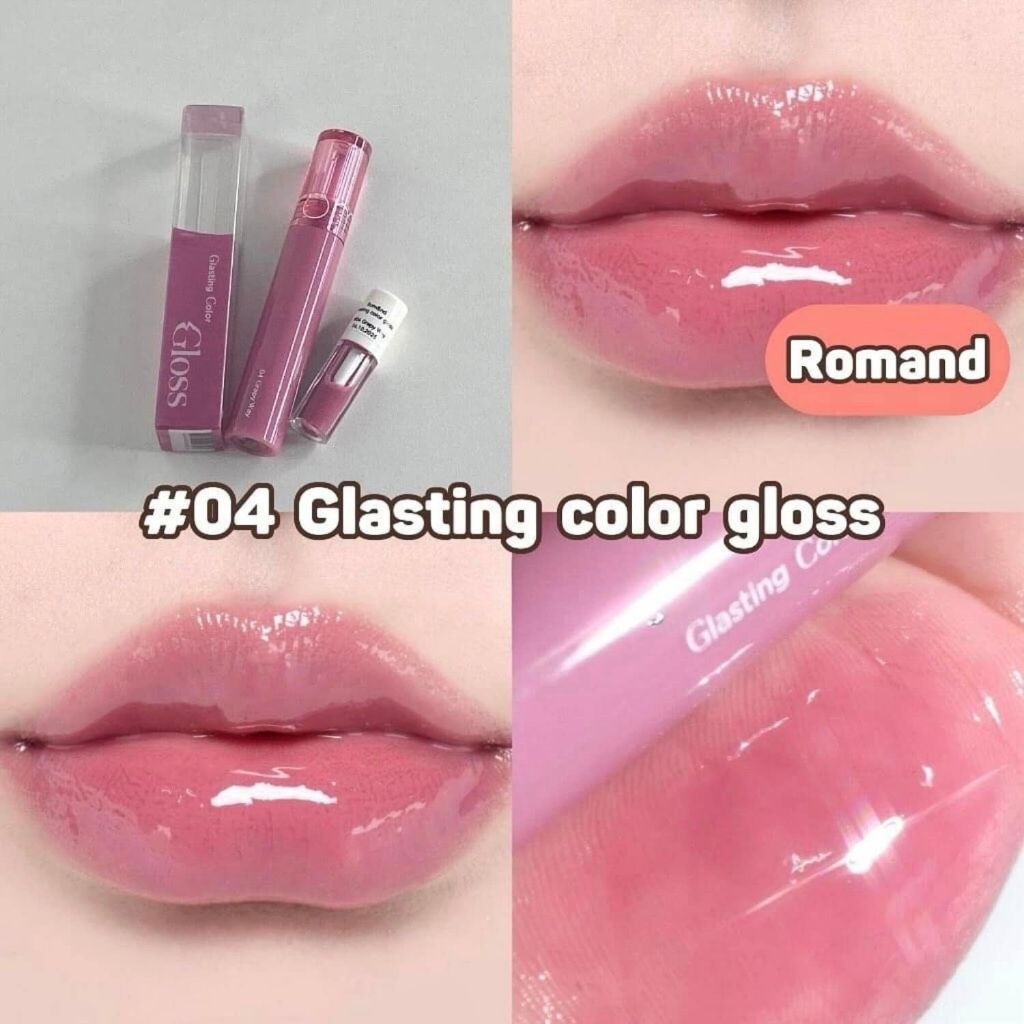 Son Tint Bóng Romand Glasting Color Gloss 4g FULL MÀU Rose Finch Grapy ...