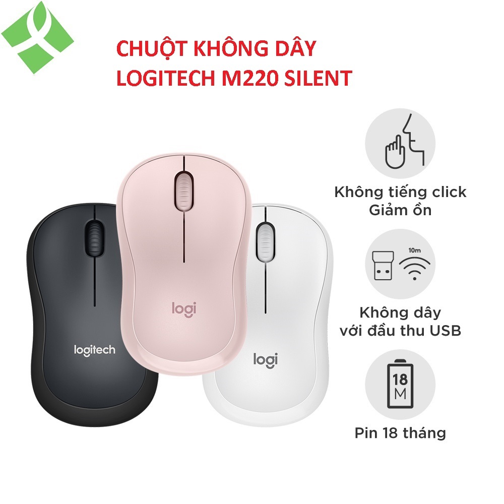 Chuột Không Dây Logitech M220 SILENT - Hàng Chính Hãng | Shopee Việt Nam