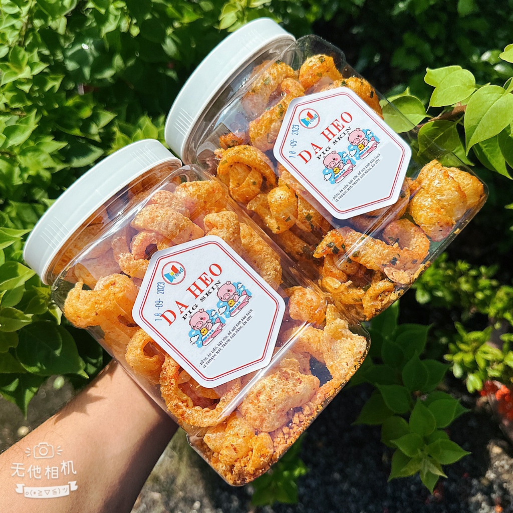 [ 180/250.Gram ] Da Heo Sốt Mắm Hành - Da Heo Tỏi Ớt - Giòn Ngon - Đậm ...