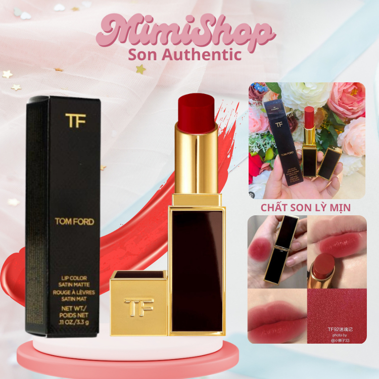 Son Tom Ford chính hãng, Son TomFord 16 Lip Color Matte Full Size 2023 | Shopee Việt Nam