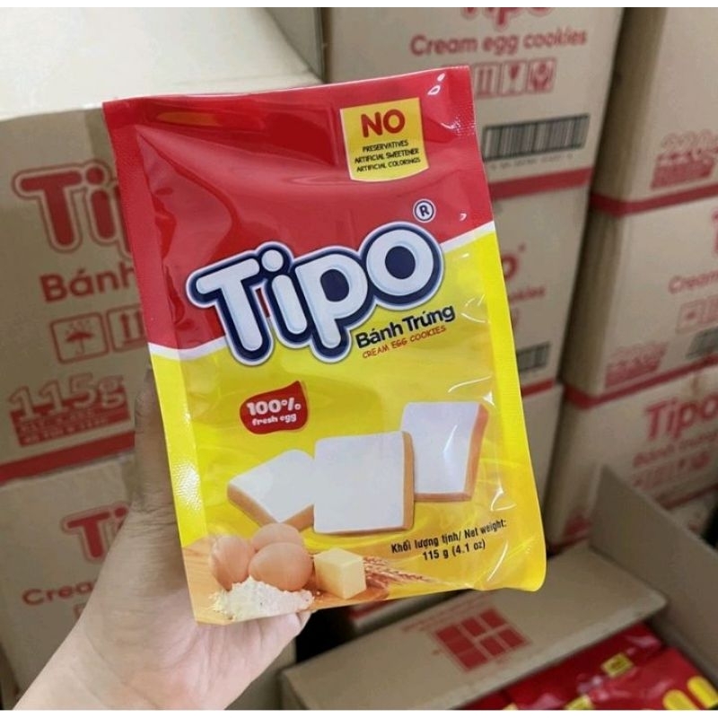 Bánh tipo vị trứng thơm béo giòn ngon gói 115g | Shopee Việt Nam