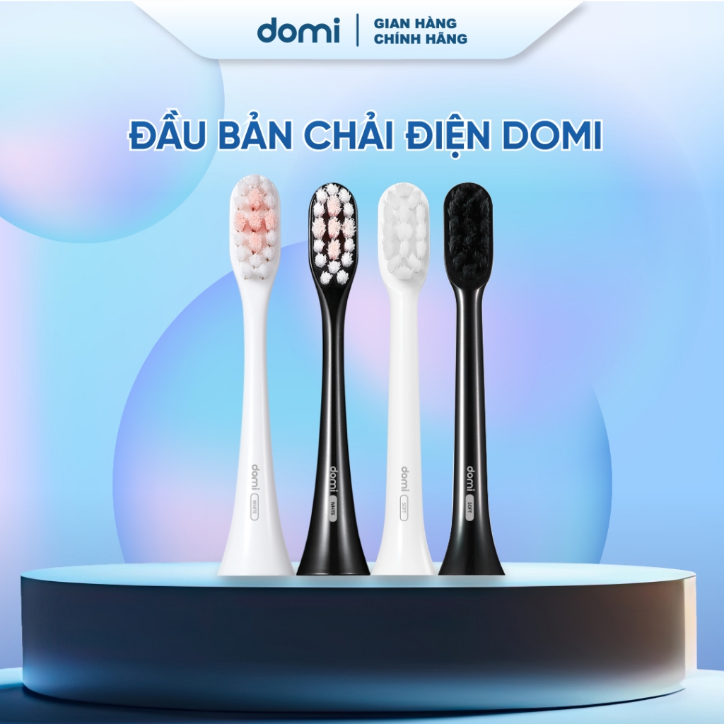 Đầu Bàn Chải Thay Thế Cho Bàn Chải Điện Domi DM02 Pro Màu Đen Và Trắng | Shopee Việt Nam