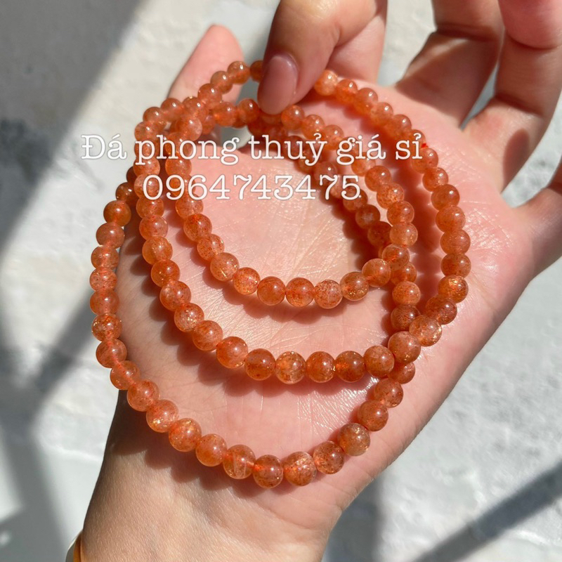 Vòng tay quấn 3 đá sunstone size 5-6mm siêu Vip 5A hàng kiểm định kèm hộp | Shopee Việt Nam