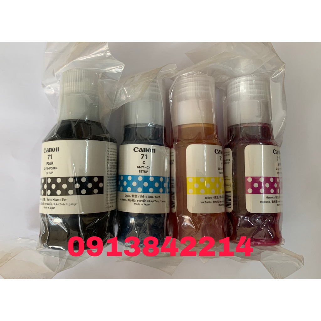 Mực Canon Gl-71 Màu và đen cho máy Canon G1020/G2020/G3020 /G5070/6070 ...