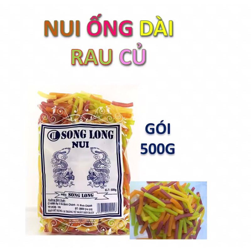 Nui ống dài rau củ 500g - Song Long | Shopee Việt Nam