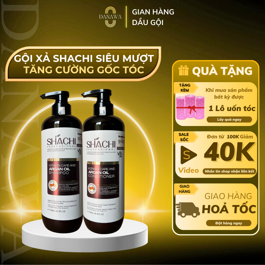 Dầu gội xả biotin & collagen SHACHI siêu mượt tăng cường gốc tóc Danawa ...
