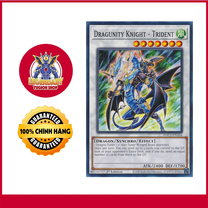 [Thẻ Bài Yugioh Chính Hãng] Dragunity Knight - Trident | Shopee Việt Nam