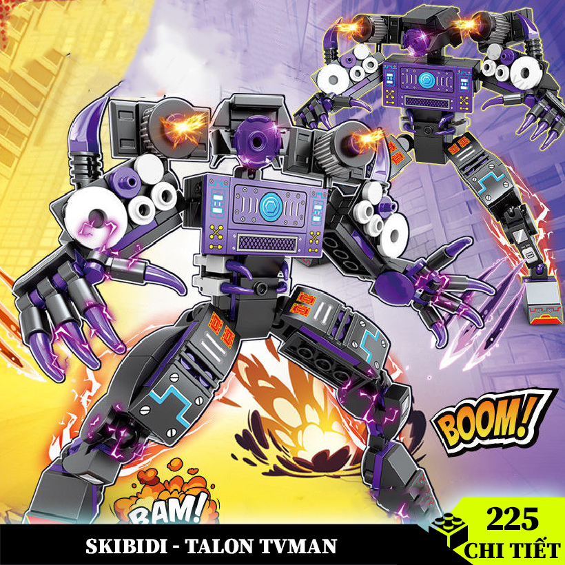 Skibidi Toilet Bộ đồ chơi lắp ráp xếp hình Titan Sound Man CameraMan ...