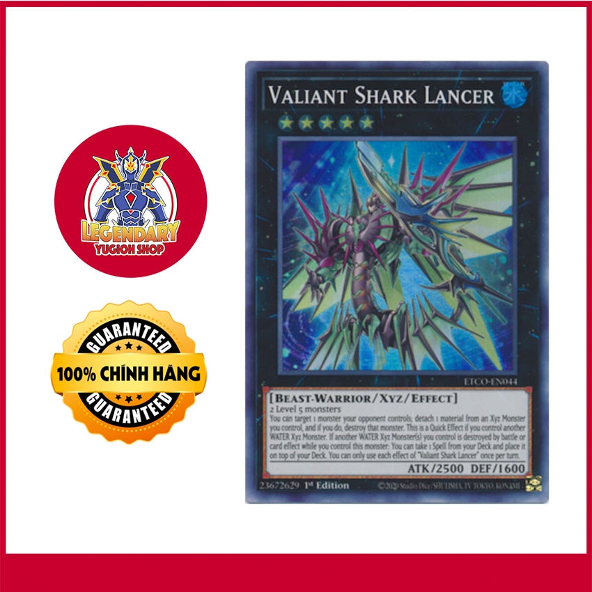 [Thẻ Bài Yugioh Chính Hãng] Valiant Shark Lancer | Shopee Việt Nam