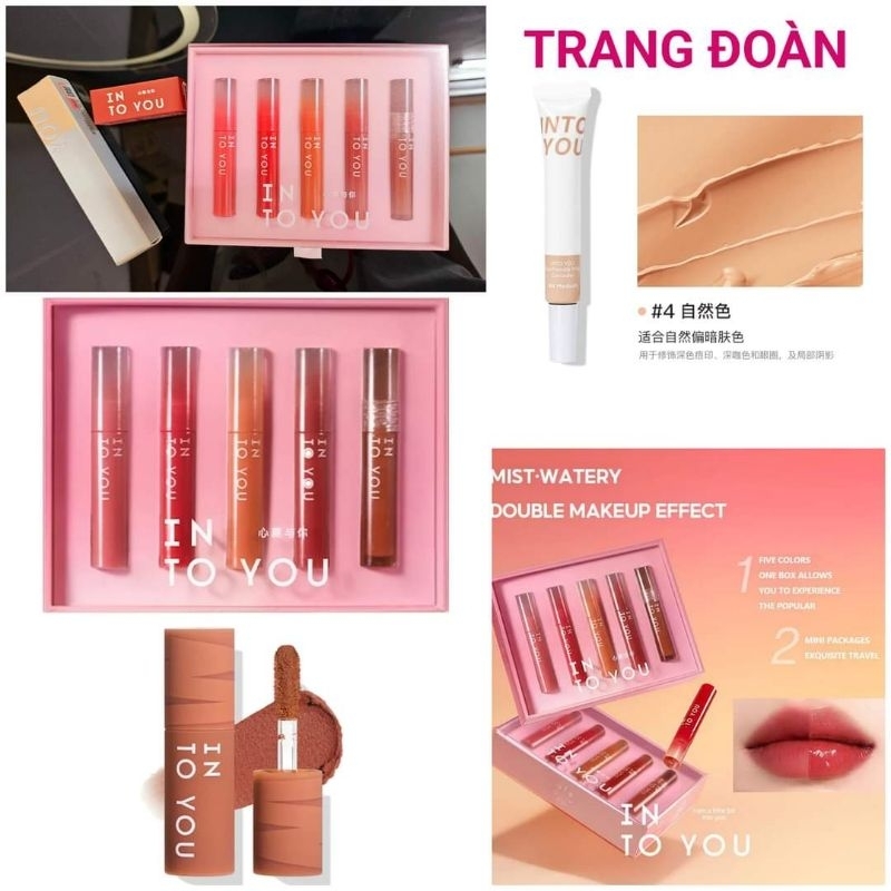 Set 7 Món Make Up Into You (6 son mini + che khuyết điểm) | Shopee Việt Nam