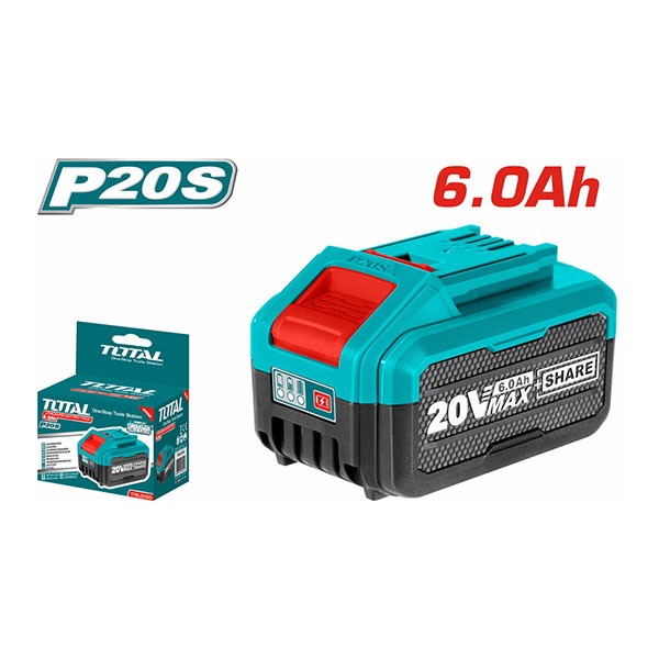TOTAL Pin Lithium- ion 20V/6.0Ah TFBLI2060 ( HÀNG CHÍNH HÃNG) | Shopee Việt Nam