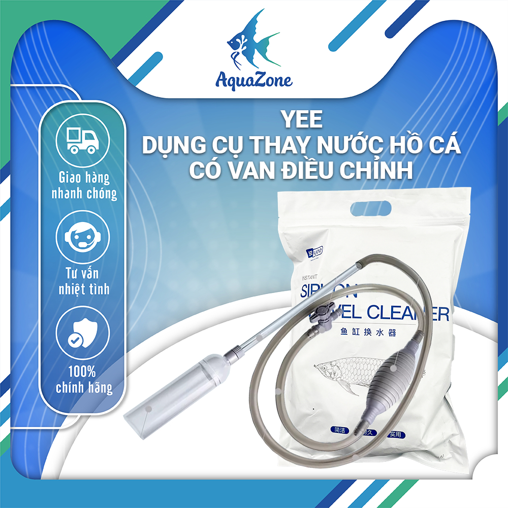 Dụng cụ thay nước hồ cá Yee có van điều chỉnh dài 1m7, 2m6 - Dành cho ...
