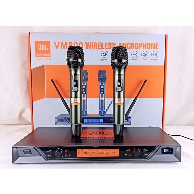 Micro không dây JBL VM800 đen ( Hàng nhập khâu loại 1 ) - Mic cảm ứng ...