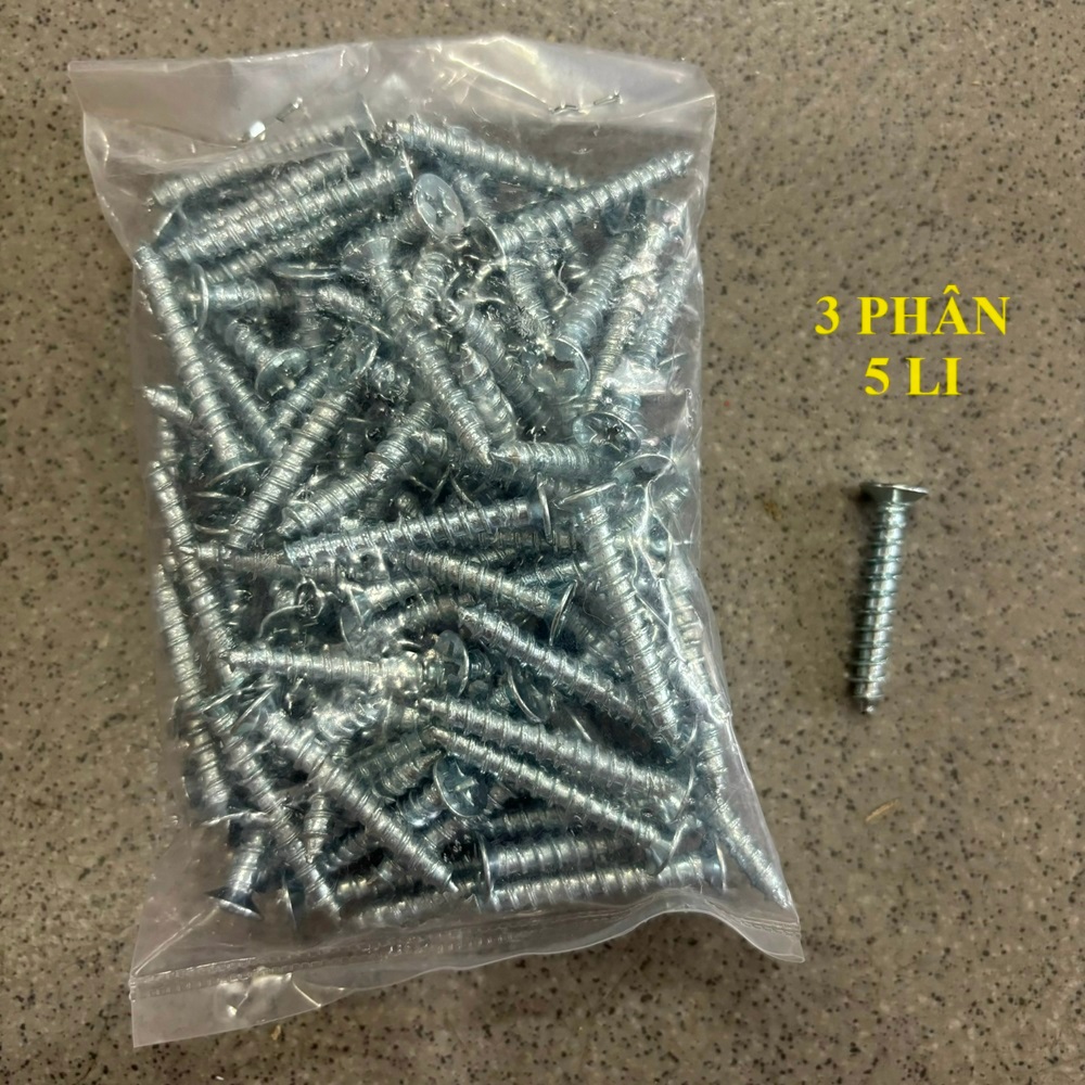[Bịch LỚN 100 CON ] Vít bắt tắc kê nhựa 1F5 2F 2F5 3F 4F 5F 6F 5li 6li | Shopee Việt Nam