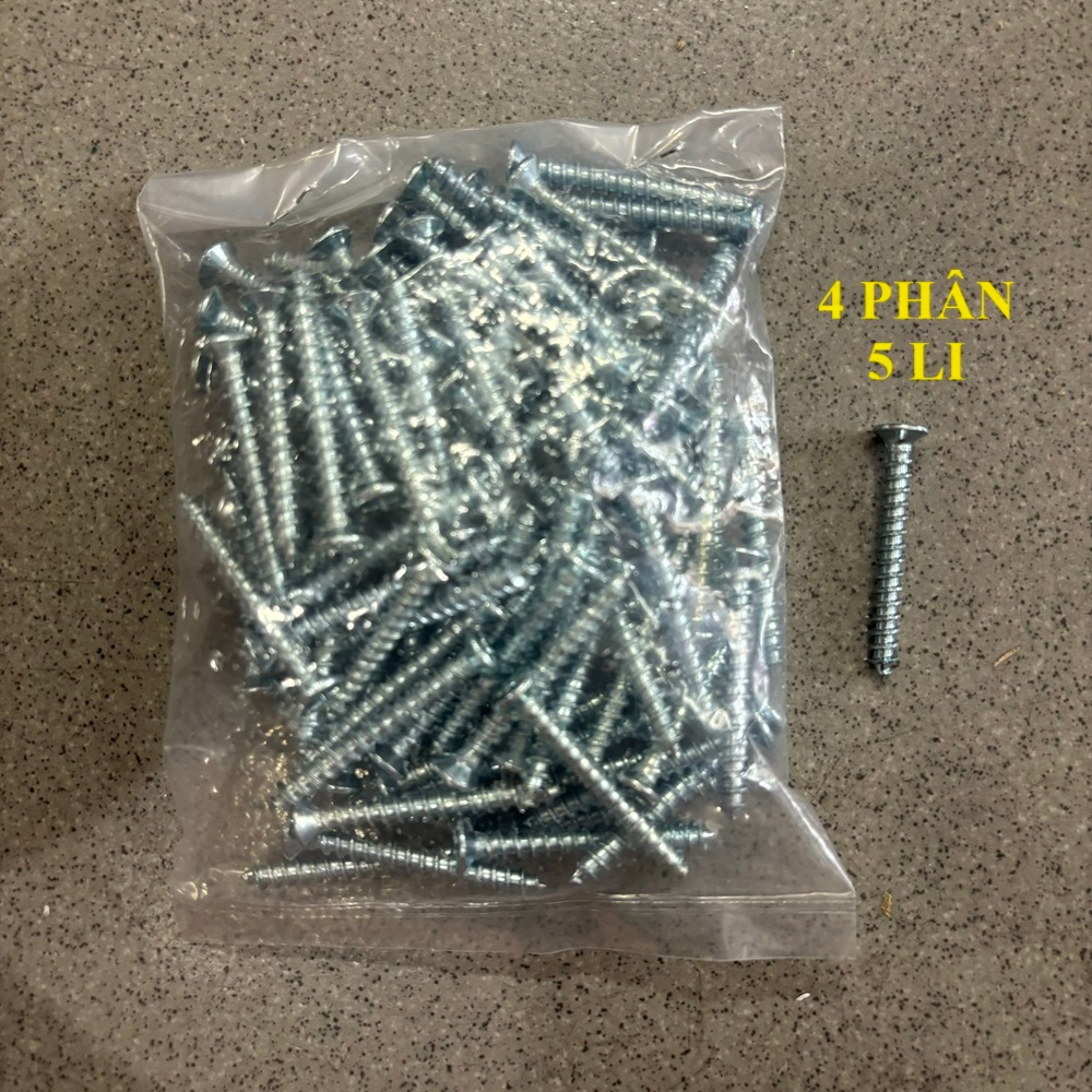 [Bịch LỚN 100 CON ] Vít bắt tắc kê nhựa 1F5 2F 2F5 3F 4F 5F 6F 5li 6li | Shopee Việt Nam