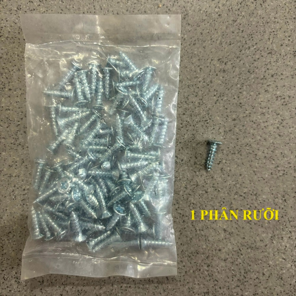 [Bịch LỚN 100 CON ] Vít bắt tắc kê nhựa 1F5 2F 2F5 3F 4F 5F 6F 5li 6li | Shopee Việt Nam