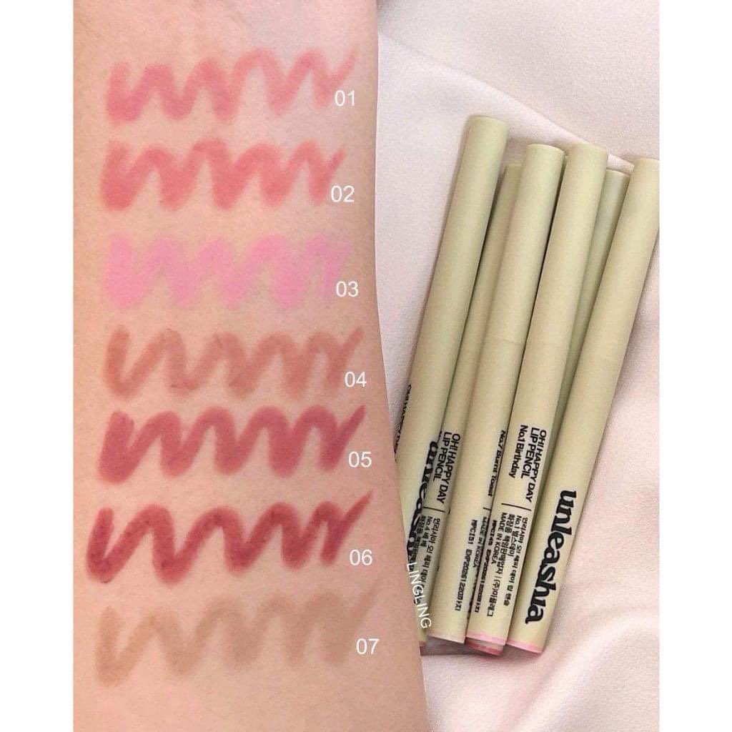 [UNLEASHIA]Chì kẻ viền môi Oh! Happy Day Lip Pencil 0.8g | Shopee Việt Nam