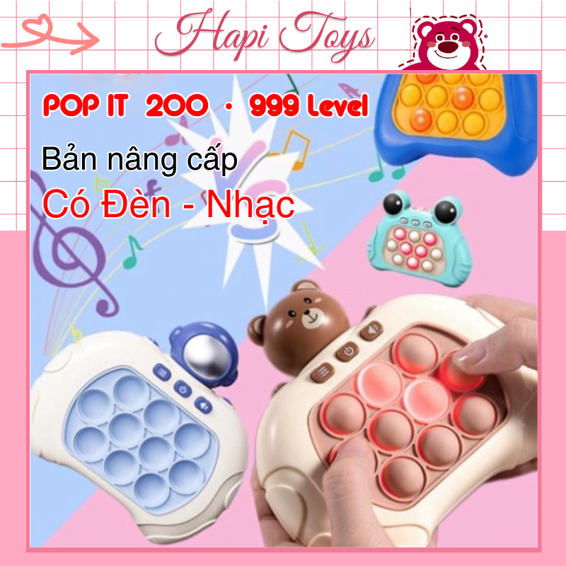 Pop it điện tử LOẠI 1 Bản nâng cấp Hapi Toys - Máy chơi game popit 200 ...