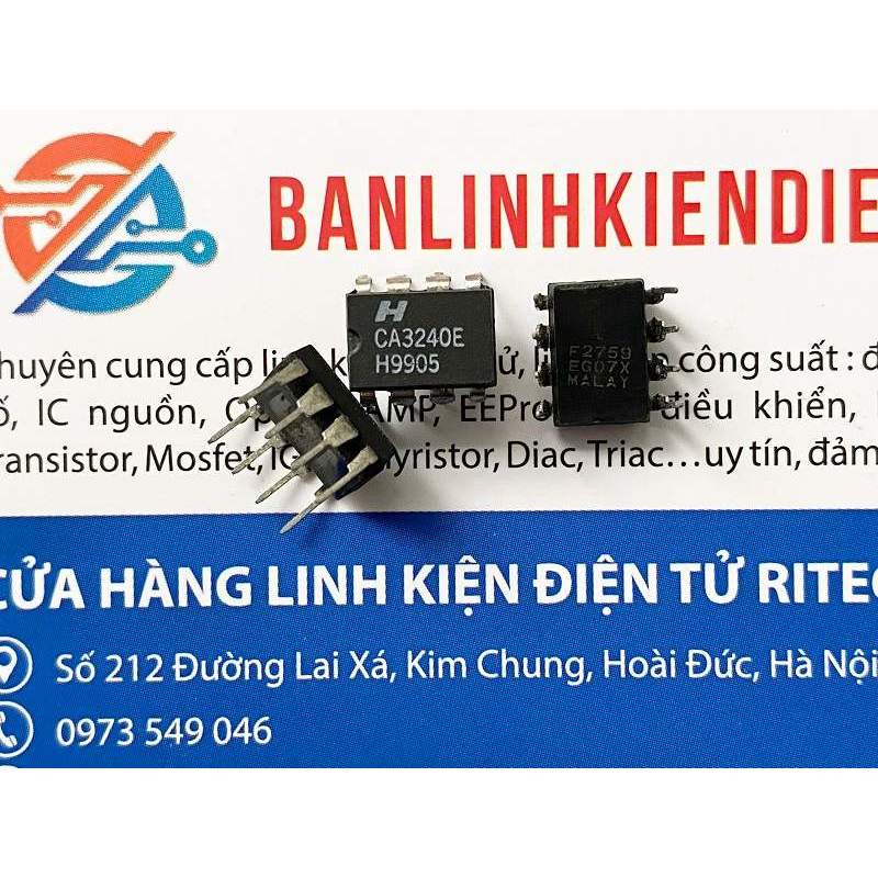 [Combo 3 chiếc] CA3240E IC OPAMP GP 4.5MHZ DIP-8 | Shopee Việt Nam